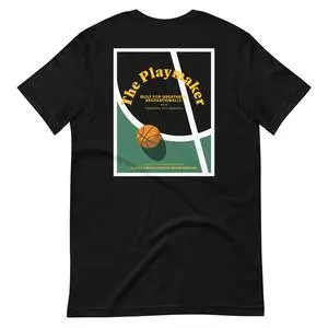 ANCHOR & CREW The Playmaker Basketball Club League Organic Cotton T-shirt - Black