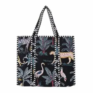 CYC Velvet Jungle Tote - Black
