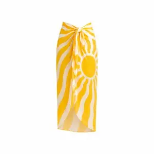 NUVV COLLECTION Sunbeam Printed Sarong - Yellow