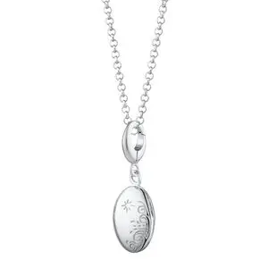 LILY CHARMED Sterling Tiny Celestial Locket Necklace - Silver