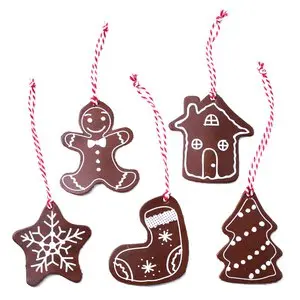 ROARCRAFT Christmas Tree Leather Ornats - Brown