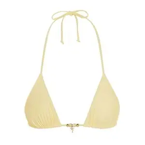 AJA SWIMLINE Selene Bikini Top Embellished Neutrals - Yellow