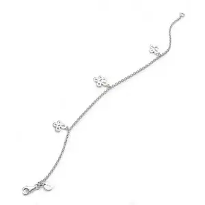 LUCY QUARTERMAINE Solid Sterling Open Splash Bracelet - Silver