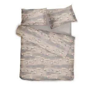 DECOFLUX HOME Neutrals / Sateen Bed Linen Set Lily - Purple