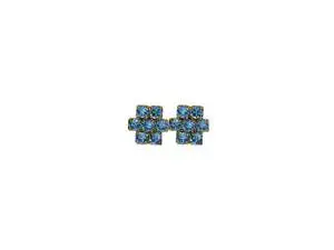 VICKISARGE The Hive Earrings In Gold Pierced - Blue