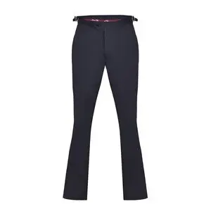 DAVID WEJ Paco Loose Fit Chinos Trouser With Side Adjusters In Navy