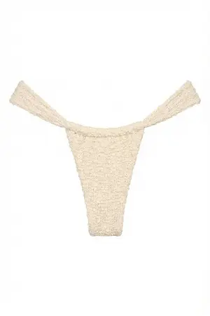 MONTCE Neutrals Amalia Texture Sandra Bikini Bottom - Brown