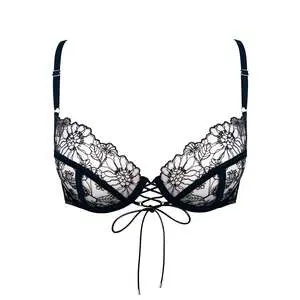 MONIQUE MORIN LINGERIE Whisper Wired Demi Bra - Black