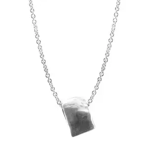 ANCHOR & CREW Gustatory Coffee Bag Necklace Pendant - Silver