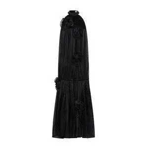 SOUR FIGS Rhinestone Polka Dot Halterneck Maxi Dress