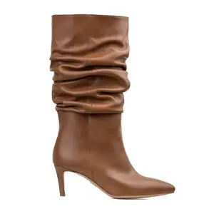 GINISSIMA Caramel Leather Eva Boots - Brown