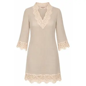 MARIELĒ Neutrals Maria Mini Dress - Orange