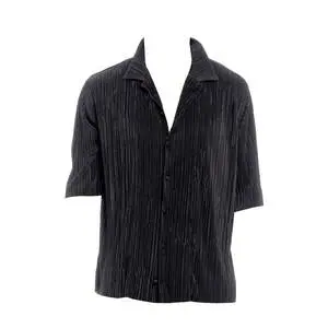 MAISON BOGOMIL Short-sleeved Pleated Shirt - Black
