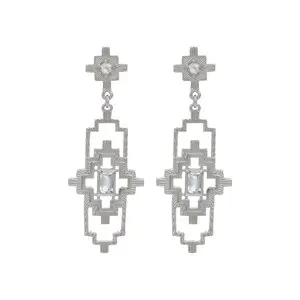 ZOË & MORGAN Munay Earrings Aquamarine - Silver