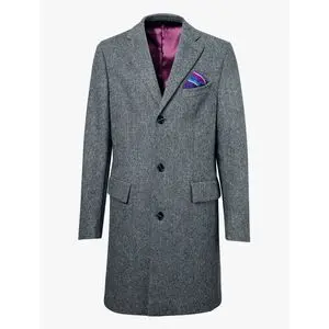 KOY CLOTHING Charcoal- Wool Overcoat - Grey