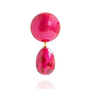 SAULE LABEL Calista Brooch In Rosso Divine - Pink