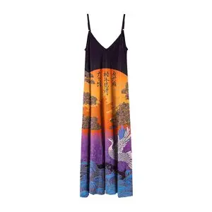 ALOHA FROM DEER Sunlight Maxi Dress - Orange/purple
