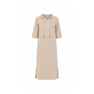 LOU&UP (FORMERLY LOUP CLOTHING) Neutrals Cotton Charm Dress Tan - Brown