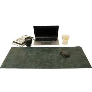 LEATHERE Luxurious Leather Desk Mat Tampa - Green