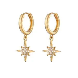 SCREAM PRETTY Starburst Hoop Earrings - Gold