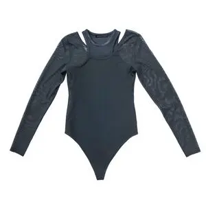 CIRCULAR PATH Betty Bodysuit - Black