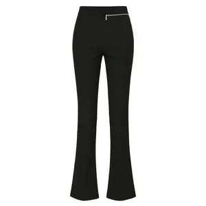 PCFG Zip Detail Skinny Flare Pant - Black