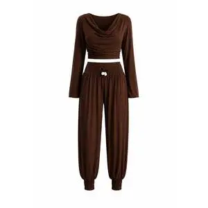 MAISON DE GALA Valerie Mocha Drape Set