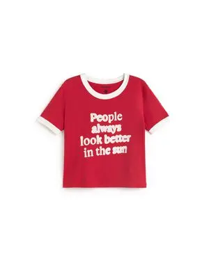 THINKING MU People Zowie R T-shirt - Red