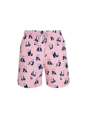 ROBERT & SON BEACHWEAR LTD Panda Swim Shorts - Pink