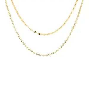 BERMUDA WATCH COMPANY Annie Apple Reina Sterling Silver, Vermeil Double Chain Necklace - Gold