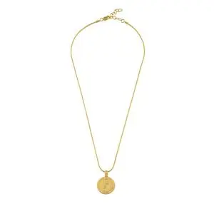 OPIUM JEWELS Small Vintage Rupee Coin On Plated Chain - Gold