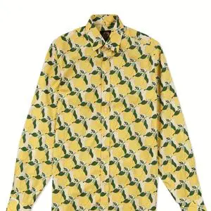 GRESHAM BLAKE Lemon Print Shirt - Yellow