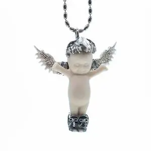 GEM KINGDOM White / Silver Happy Baby Phoenix Silver White - White/silver