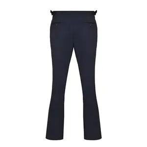 DAVID WEJ Ashford Relaxed Trouser With Side Adjusters In Navy - Blue