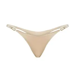 BIANCA RESORTWEAR Neutrals Rose Swim Bottom In Cream - White