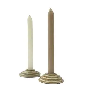 CLAY AND LIMES Handmade Ceramic Candle Sticks - Grey