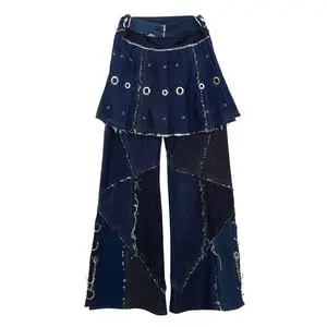 PALOMA LIRA Pants And Skirt Denim Pants - Blue