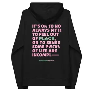 ANCHOR & CREW It's Ok' Organic Cotton Hoodie - Black