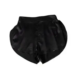SOFT STROKES SILK Pure Mulberry Silk Petal Shorts - Black