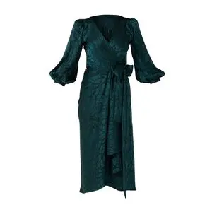SACHA DRAKE Michaella Wrap Dress In Teal
