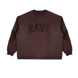 RAVE ON TREND Oversized Rave Chocolate Corduroy Patch - Brown