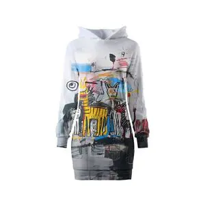 ALOHA FROM DEER Neutrals/ Wild Instinct Oversize Hoodie Dress - Yellow