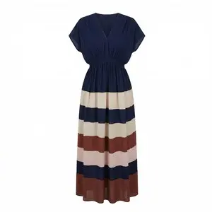 NOOKI DESIGN Rosalie Striped Maxi Dress - Blue
