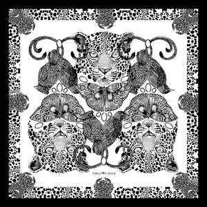 EMILY CARTER The Leopard Pocket Square