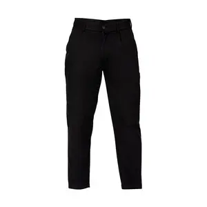 SMART AND JOY Tapered Front Fold Troucers - Black