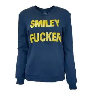 ANY OLD IRON Sequin Smiley Fucker Sweatshirt
