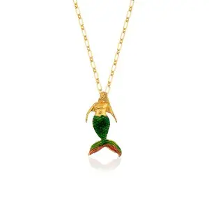 MILOU JEWELRY Mermaid Necklace - Green