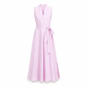 MARIELĒ Fabi Linen Long Dress - Pink