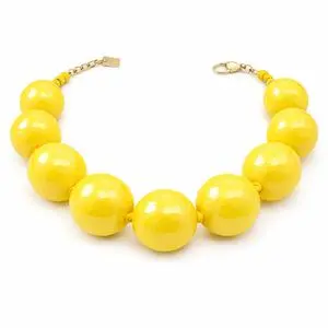MICHAEL NASH JEWELRY Lucy Gumball Necklace - Yellow