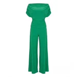 ATOM LABEL Carbon Jumpsuit In Emerald - Green